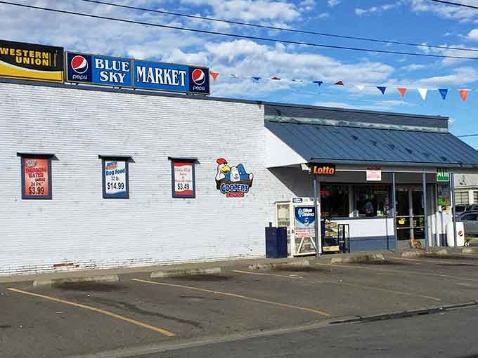 Blue Sky Market keeps it real, the kind of neighborhood spot where everybody knows what you came in for.