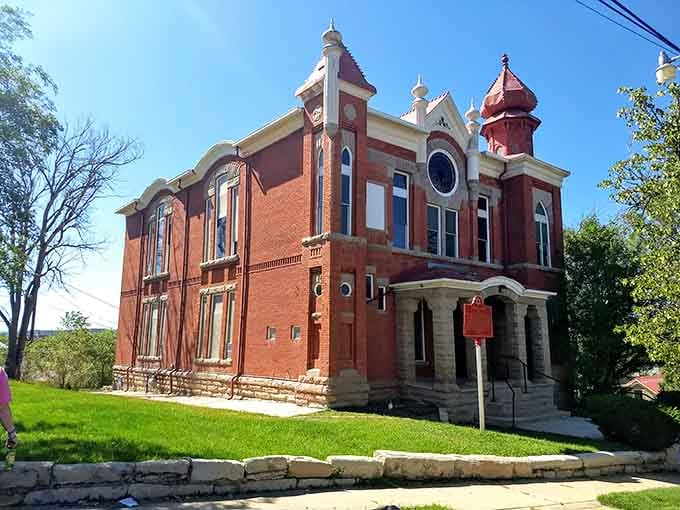 Temple Aaron's ornate brick facade is proof that Trinidad's architectural ambitions were never small or timid.