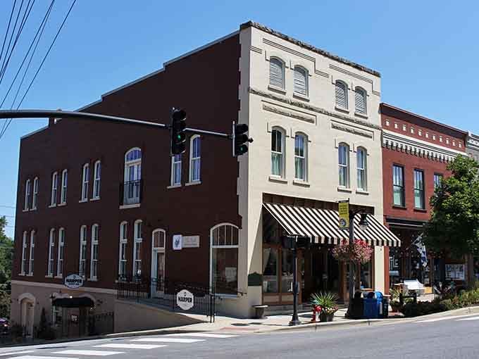 The Missildine's Drug Store Building anchors downtown Tryon with the kind of architectural dignity money can't manufacture.