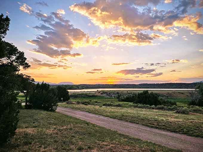 Lathrop State Park at sunset is the kind of view that makes you seriously reconsider your life choices, in the best way.