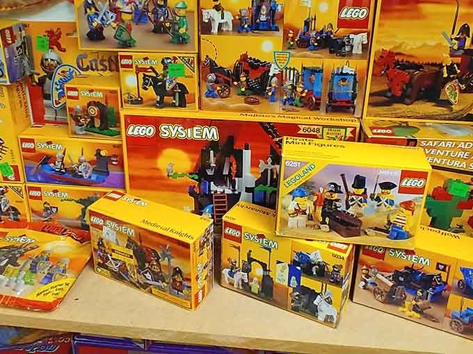 Vintage LEGO System sets, still sealed, still perfect. Opening them would be a crime against toy history.