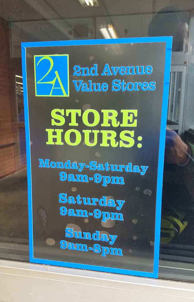 Open seven days a week, because great deals don't take days off and neither should your thrift game.