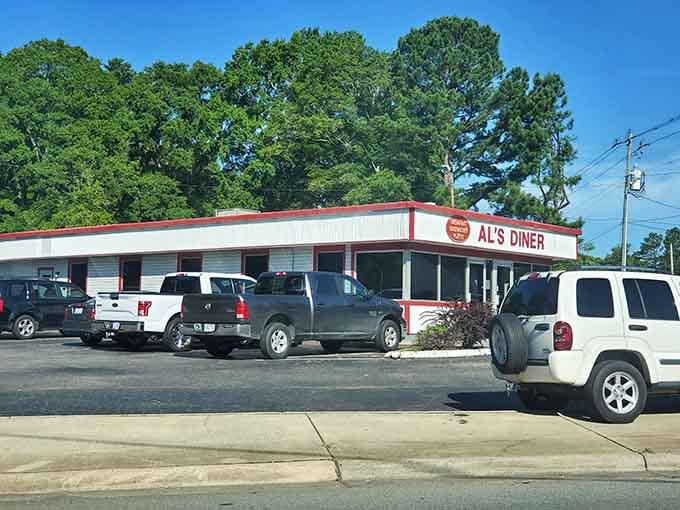 When the trucks outnumber the empty spaces, you've found the right diner in Pittsboro, North Carolina.