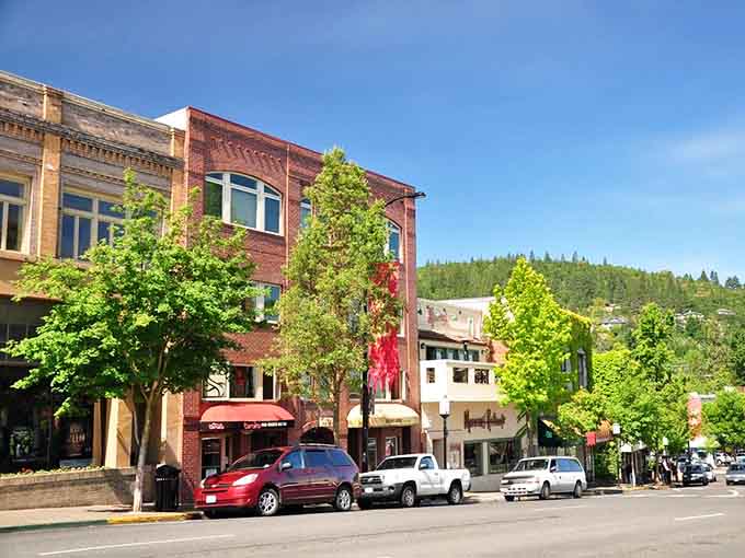 Ashland's Main Street brick buildings have the kind of honest, well-worn character that no amount of new construction can replicate.