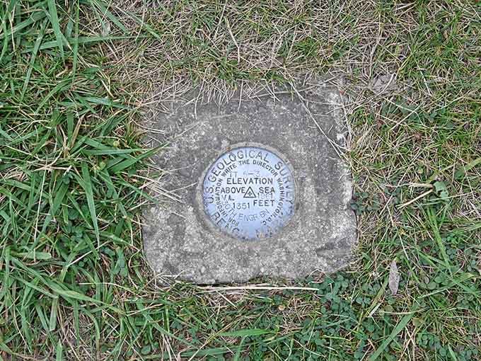 A U.S. Geological Survey marker confirms the elevation here, as if your own breathless reaction was not proof enough.