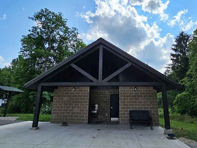 Clean, well-maintained, and right where you need it, proof that even national parks sweat the small stuff.