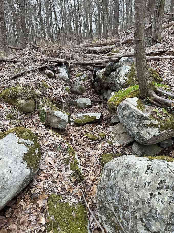 These rocks have been sitting here longer than Massachusetts has been a state. Show some respect.