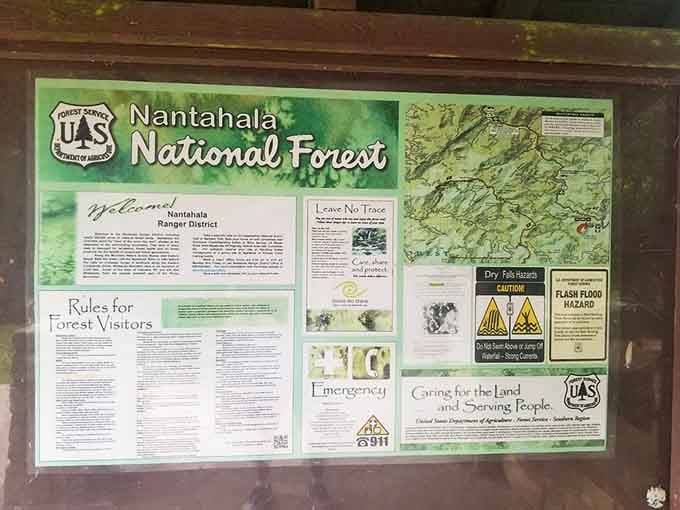 The Nantahala National Forest wants you informed, safe, and genuinely amazed. Mission accomplished on all three.