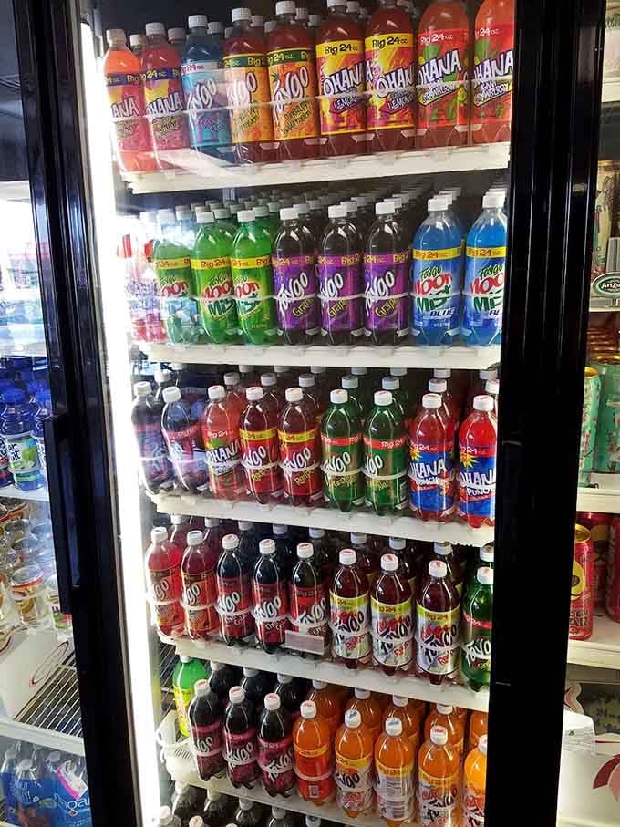 Faygo in the cooler confirms you're in authentic Michigan territory where pop means something specific and wonderful.