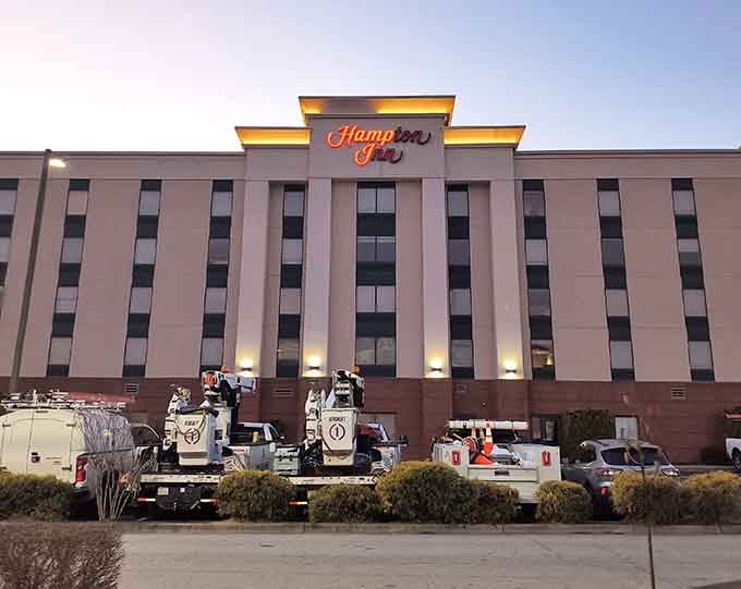 The Hampton Inn means visitors can sleep comfortably in Emporia before deciding they'd rather just stay permanently.
