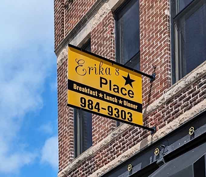 The sign outside tells you everything you need to know: they're open early and ready to feed you well.