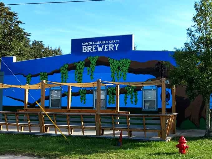 Fairhope Brewing Company's bold mural and outdoor deck prove that Lower Alabama takes its craft beer very seriously indeed.