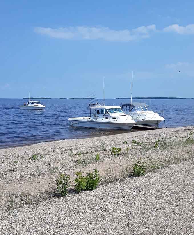 When the water meets the shore this perfectly, you know nature's been practicing for millennia.