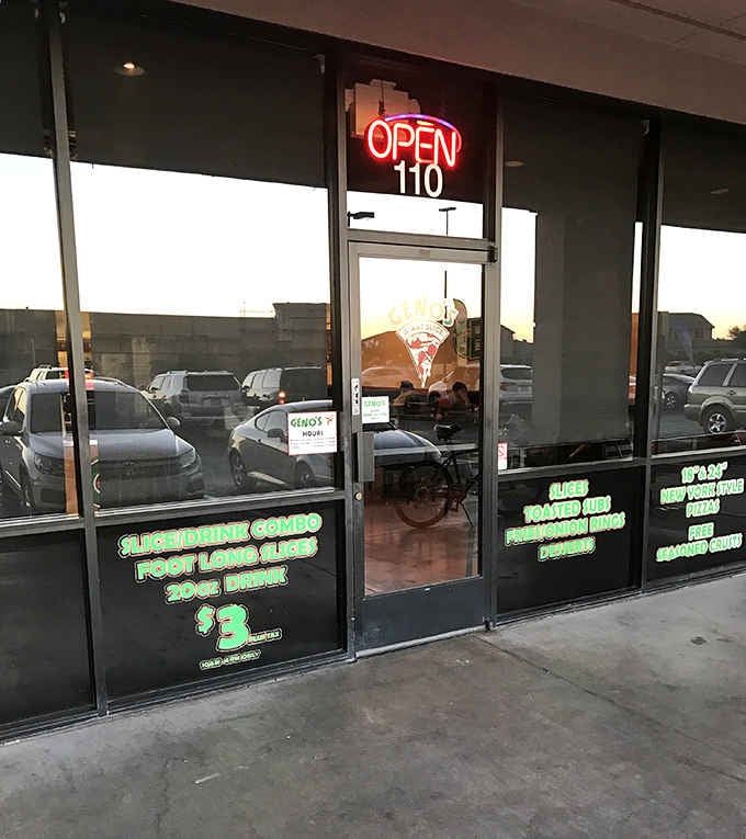 That glowing neon sign in the window is basically Gilbert's version of a warm, welcoming hug after a long day.