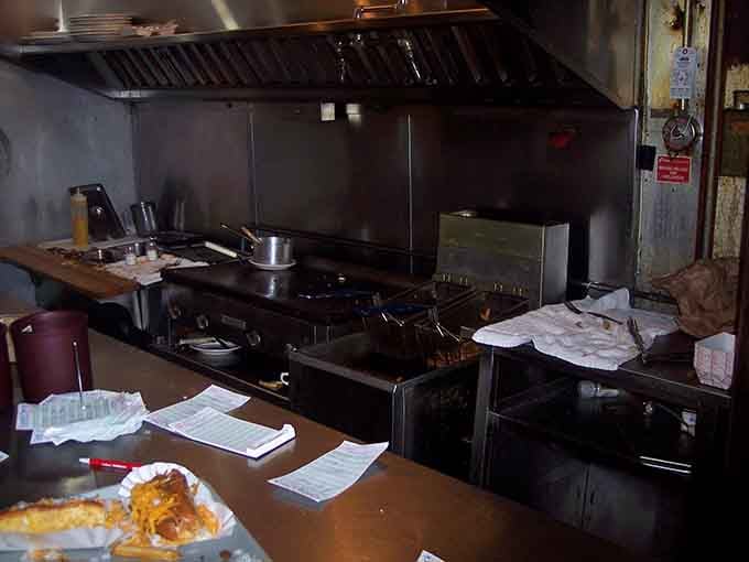 Behind the scenes, the kitchen works its magic&mdash;where hot dogs become legendary and hunger meets its match.