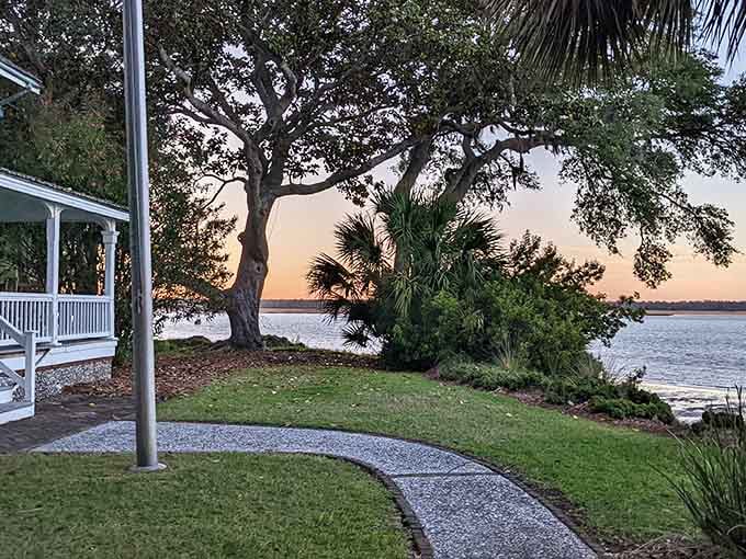 That sunset view from the grounds is the kind of thing that makes you question every life choice that kept you away.
