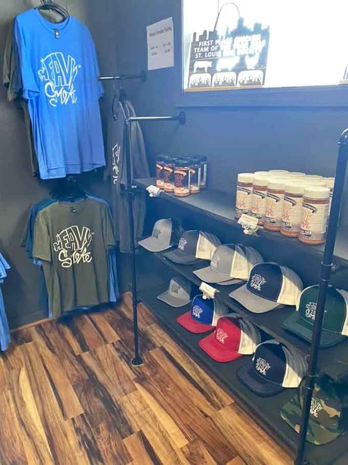 Grab some merch to prove you found this barbecue gem before all your friends did, bragging rights included.