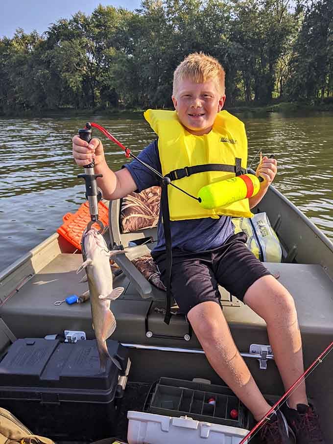That smile says everything. The Maumee River delivers, and this kid knows it firsthand.