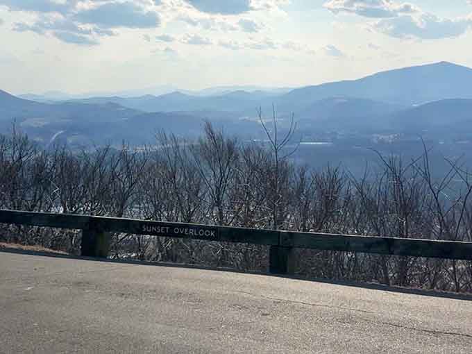 Even the road up here has a view that most overlooks would be jealous of.