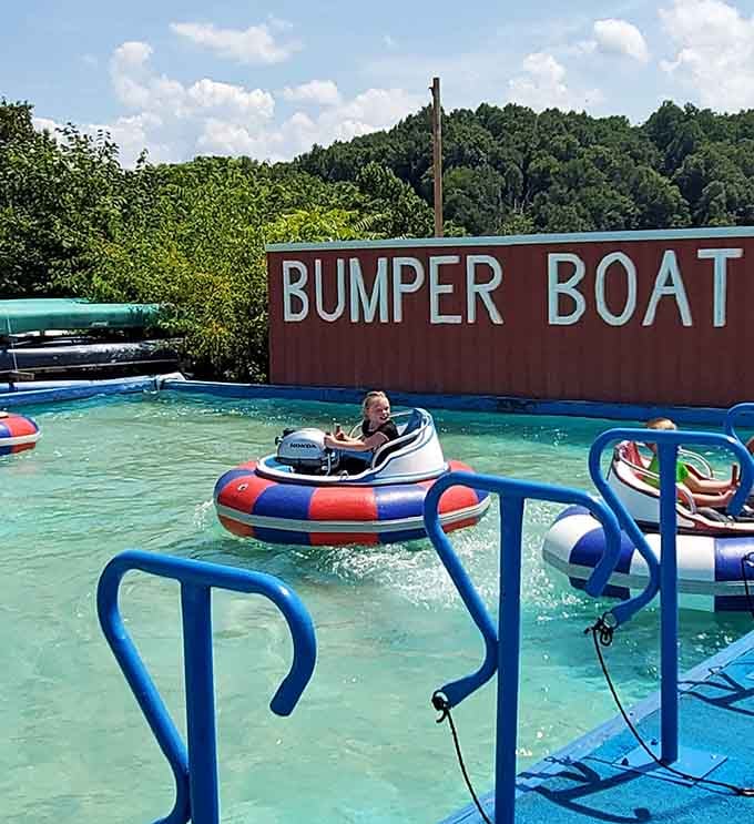 Bumper boats add a splash of chaos to the mix, and honestly, nobody minds getting a little wet.