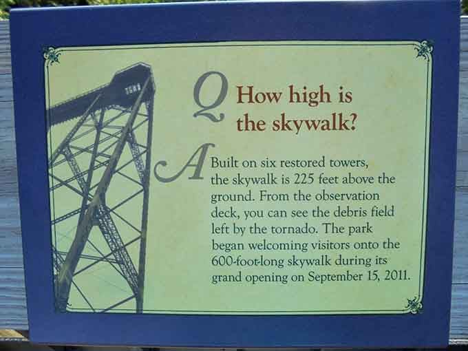 At 225 feet above ground, the skywalk offers views that'll make you forget every fear you thought you had.