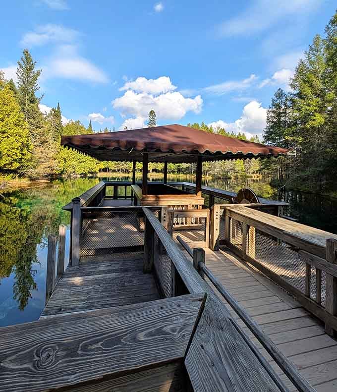 The covered raft dock, where the real magic begins. Grab that rope and pull yourself into something unforgettable.