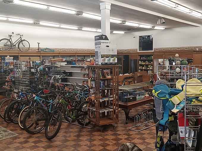 Tall Town Bike and Camp stocks everything from mountain bikes to camping gear, proof that Lakeview takes outdoor adventure seriously.