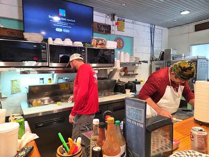 The team behind the counter works with the quiet confidence of people who've been doing this a long time and doing it well.