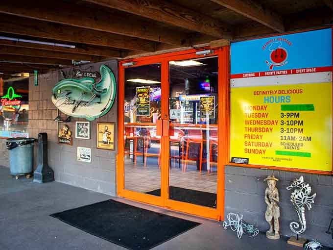 Definitely Delicious Restaurant & Bar brings colorful personality to the local dining scene with quirky decor and welcoming vibes.
