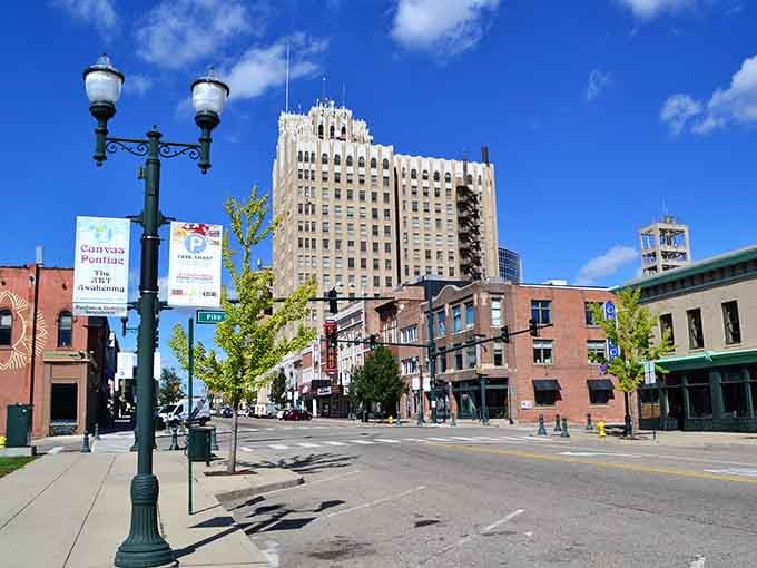 The Phoenix Building towers over downtown Pontiac like a proud elder statesman who has absolutely seen some things.