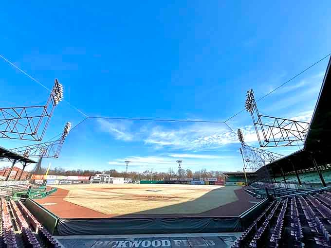 Blue skies over a green field&mdash;proof that the best things in life don't need filters or special effects.