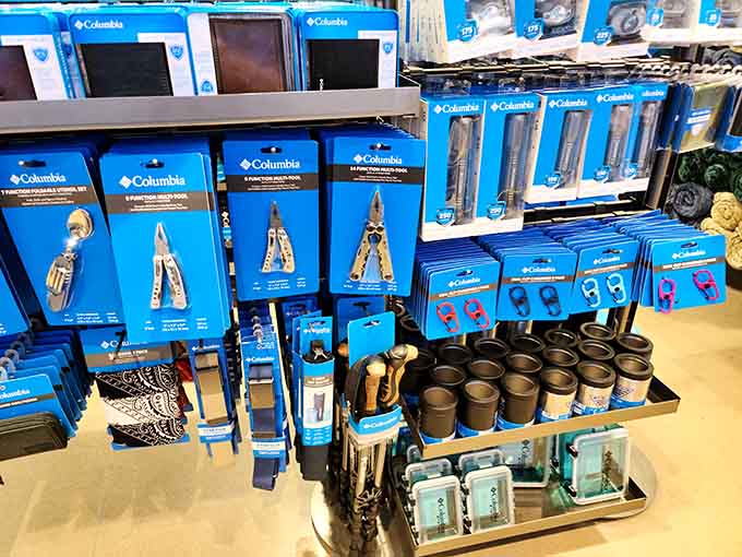 Outdoor gear and gadgets promise adventure, because apparently saving money on equipment means you can afford actual adventures now.