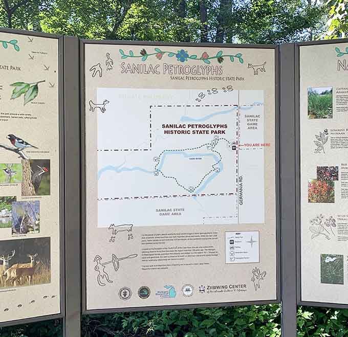 The park map tells you where to go. Your curiosity will handle everything else from there.