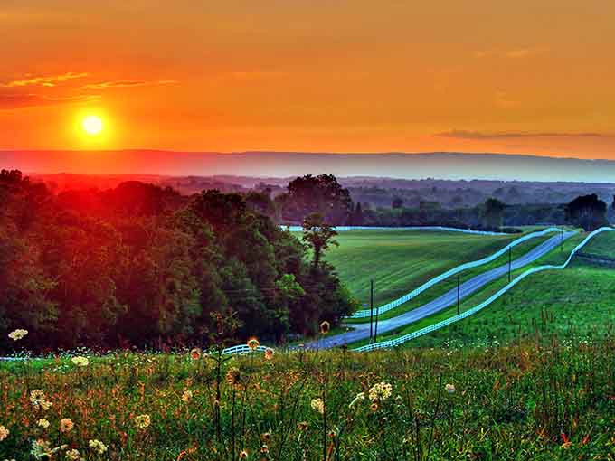When the sun sets over Snickersville Turnpike, the whole valley turns into something you'll describe for years.