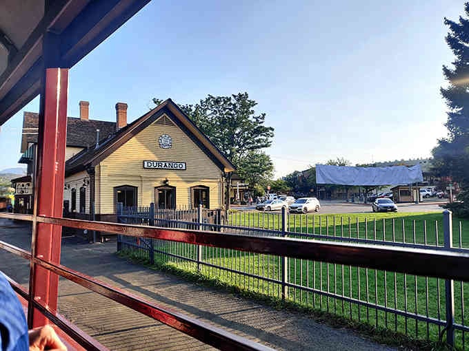 Historic Durango station where the narrow gauge railway begins its journey into seriously spectacular mountain country out there.
