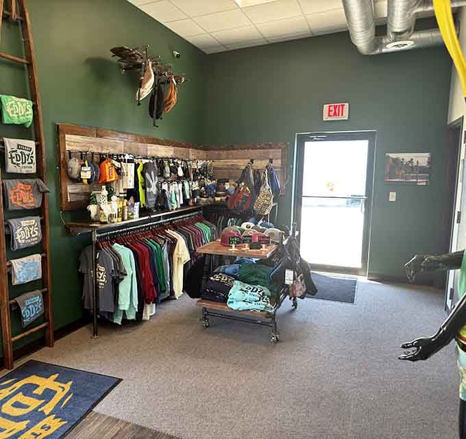 Grab some Steady Eddy's gear to remember the day you discovered Indiana's coolest food and paddle combo.