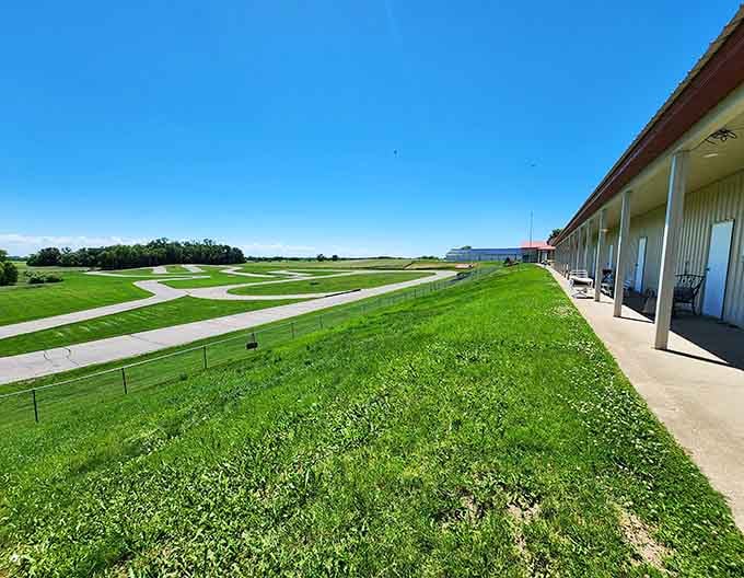 Standing trackside with the whole circuit laid out before you, it's hard not to feel the pull of that open asphalt.