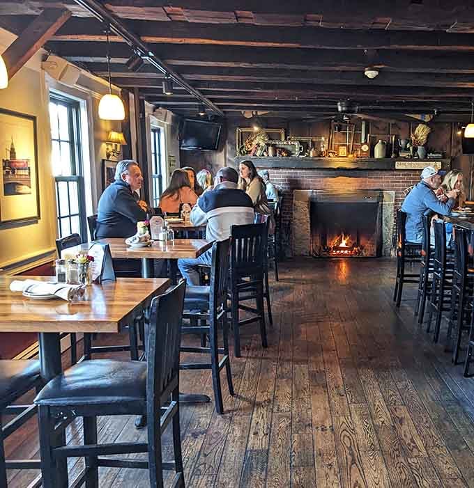 Crackling fireplace, happy diners, and that unmistakable glow of a room where everyone made the right choice tonight.