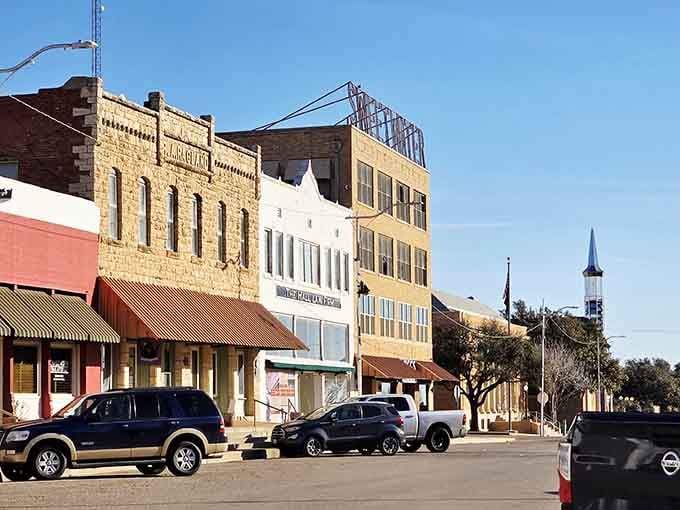 These downtown Sweetwater storefronts have been holding their ground with quiet dignity for a very long time.