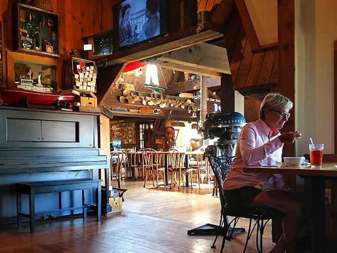 Solo diners savoring their meals in cozy corners prove great food tastes even better with peaceful contemplation.