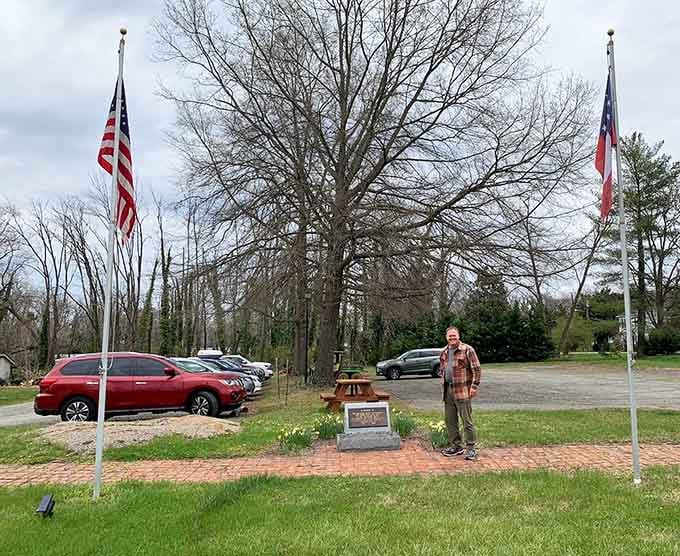 Even the parking area feels like hallowed ground when you know what happened just steps away.