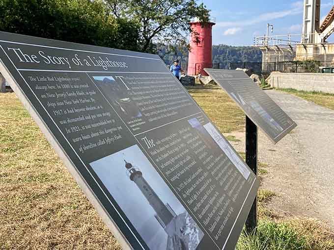 The story panels near the lighthouse give you the full history, and trust me, it's a genuinely good read.