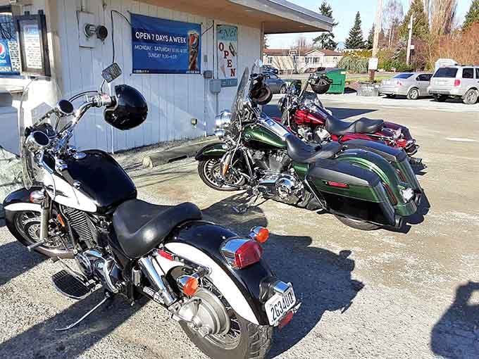 When the motorcycles are parked out front, you know the food inside is worth the ride. Trust the bikers.