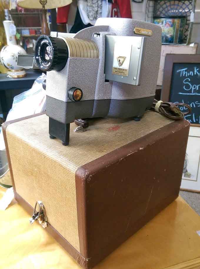 A vintage projector that once brought family movies to life before streaming was even a dream.