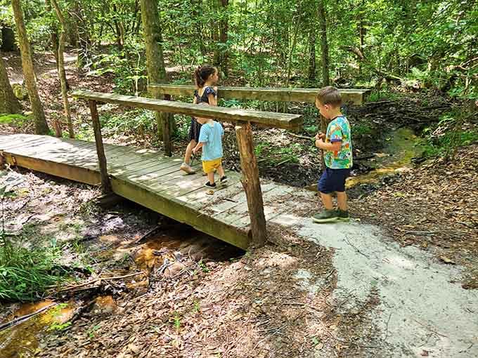 Kids instinctively understand what adults sometimes forget: nature is the original playground, no batteries required.