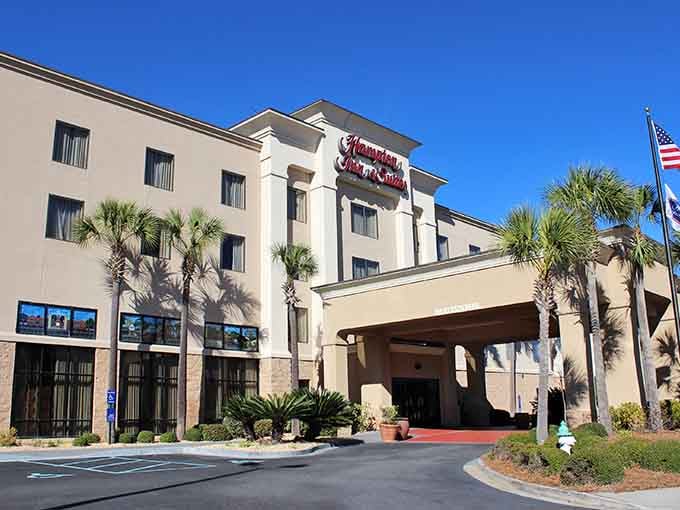 Hampton Inn provides comfortable lodging at rates that won't require selling a kidney to afford breakfast.