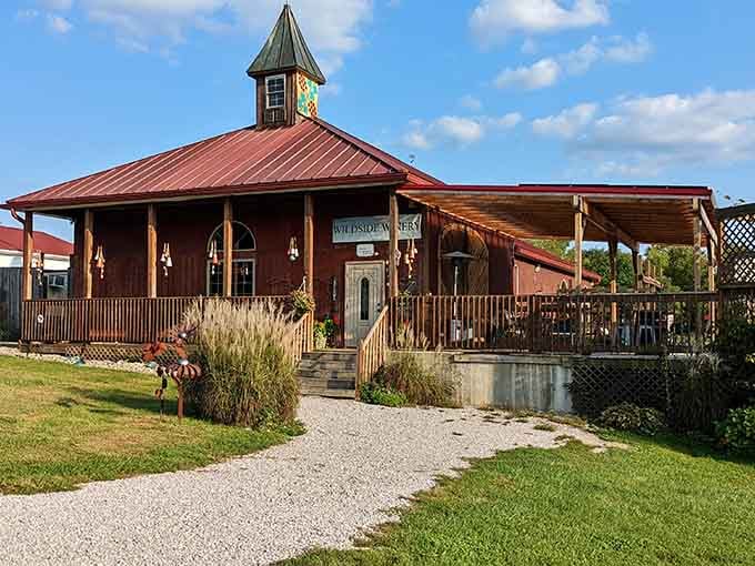 Wildside Winery's rustic charm and covered porch say everything you need to know about a perfect Kentucky afternoon.
