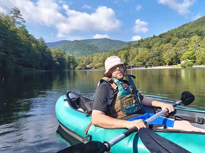 Out on the water, surrounded by mountains, this is what a good decision looks like.