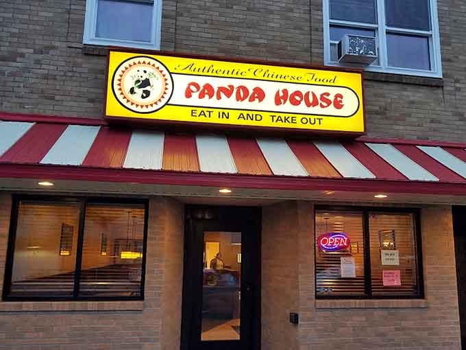 Panda House has been feeding Worthington with authentic Chinese food, and that glowing neon open sign is basically a warm hug from the street.