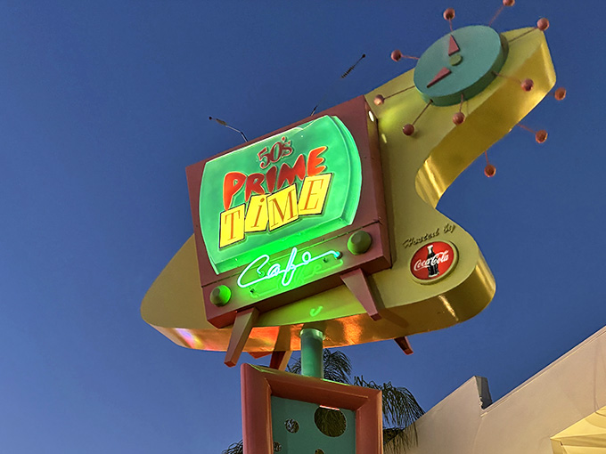 That neon sign glowing against a Florida sky is basically a beacon for anyone who loves good food and great fun.